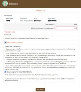 How to pay Water Tax Online in Andhra Pradesh? House Water Pipeline ...